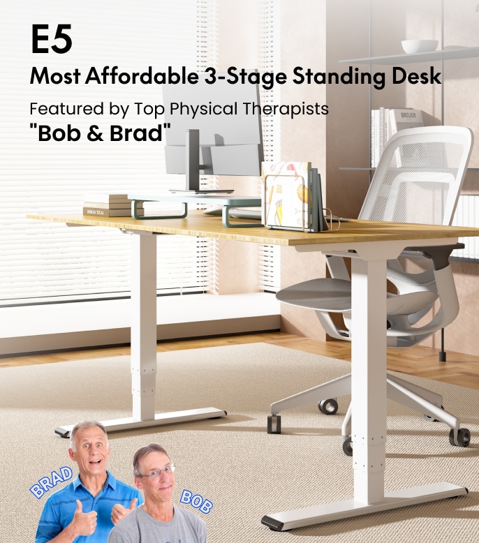 Seiffen Laminated 4-Spliced Standing Desk | Flexispot