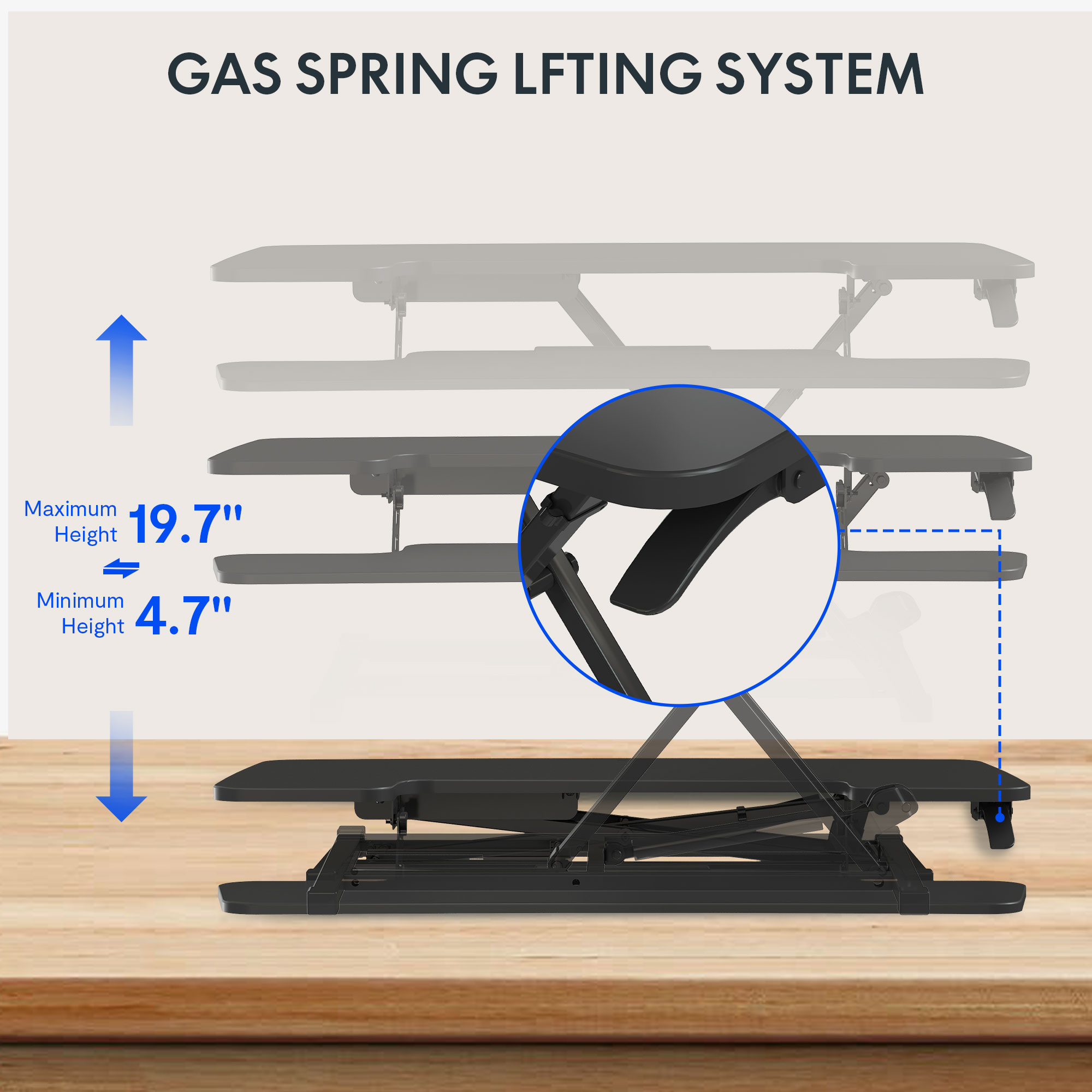 Electric Height Adjustable Standing Desk EG1-48" W | Flexispot
